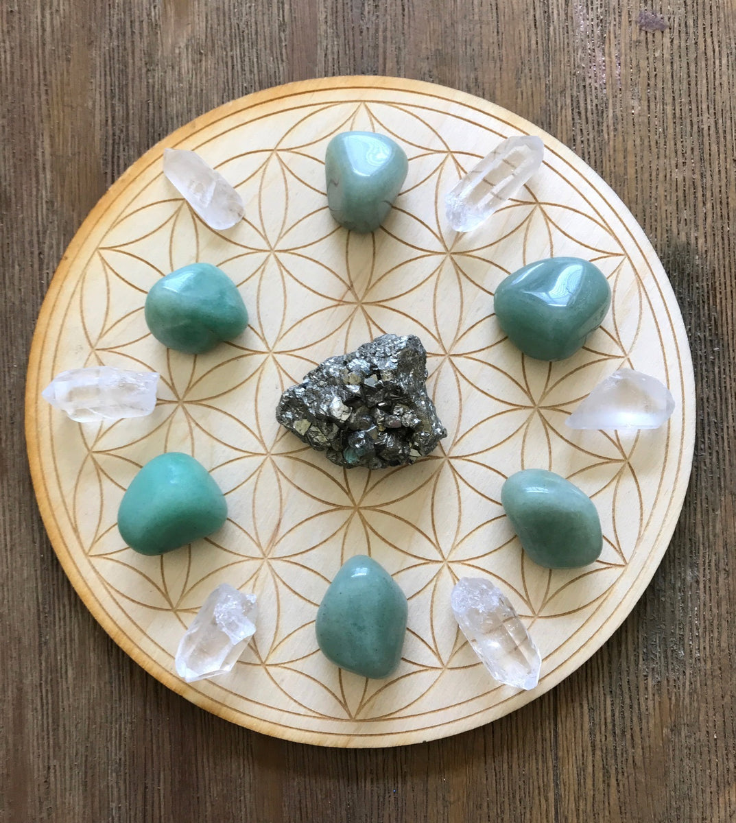 Abundance and Good Fortune Crystal Grid Kit – Untethered Crystals