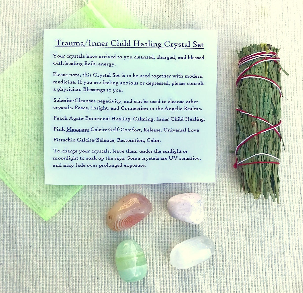 Trauma and Inner Child Healing Crystal Self Care Kit – Untethered Crystals